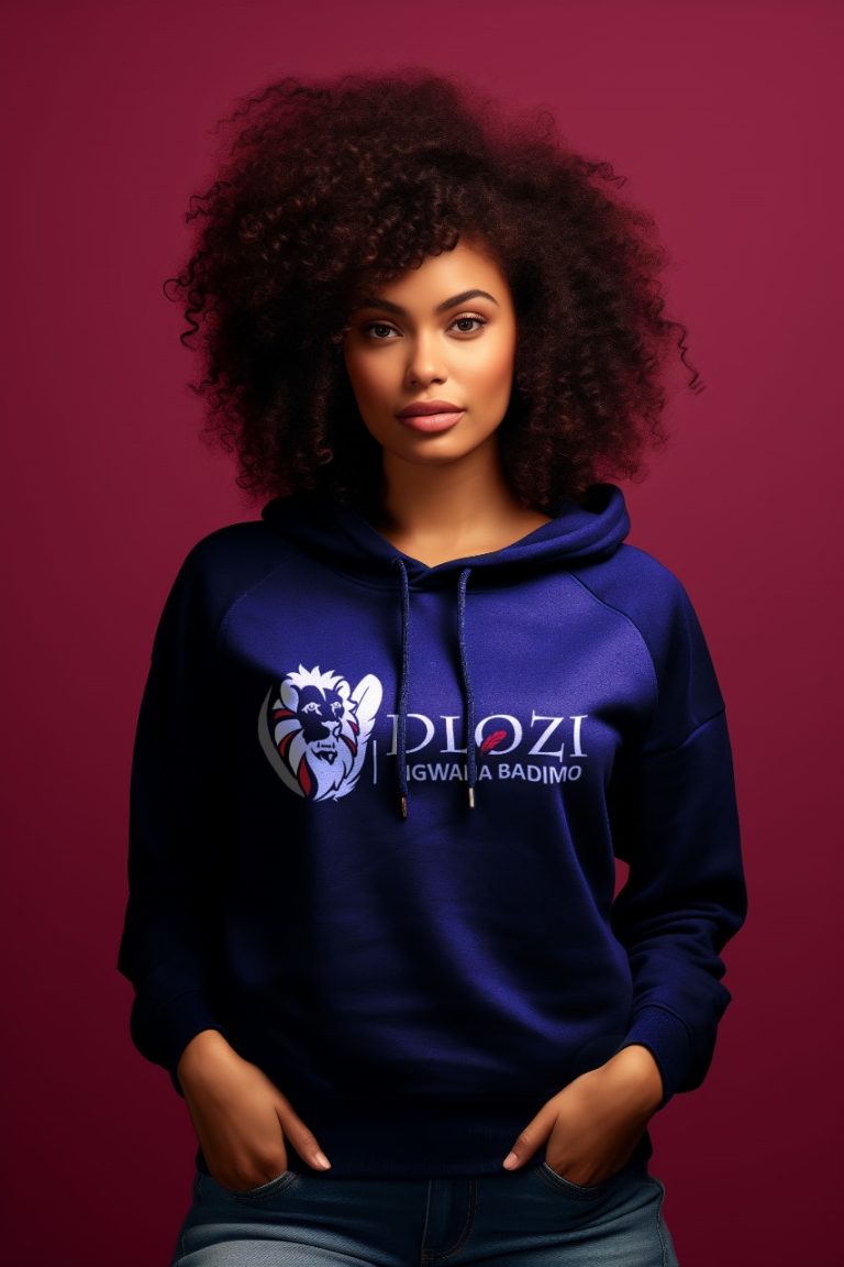 Horizontal Print Plain hoodie – Dlozi – Ngwana Badimo